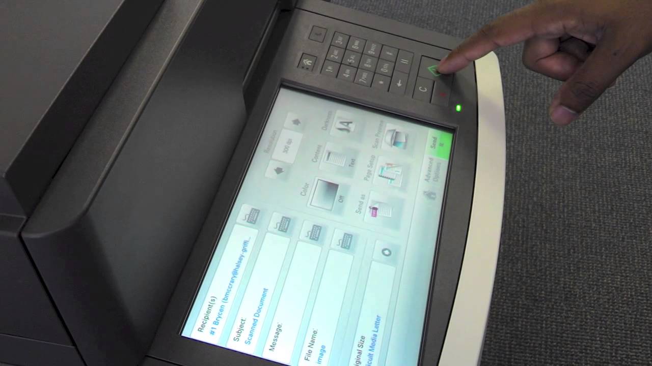 Scanning Receipts with a Lexmark MFP - YouTube