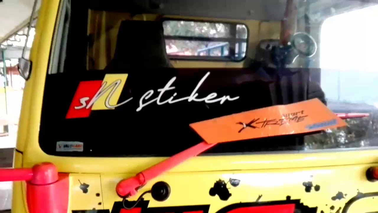 Truck cutting sticker - YouTube