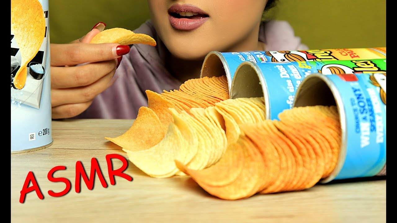 ASMR EATING PRINGLES CHIPS(EXTREME CRUNCHY EATING SOUNDS)MUKBANG:NO ...
