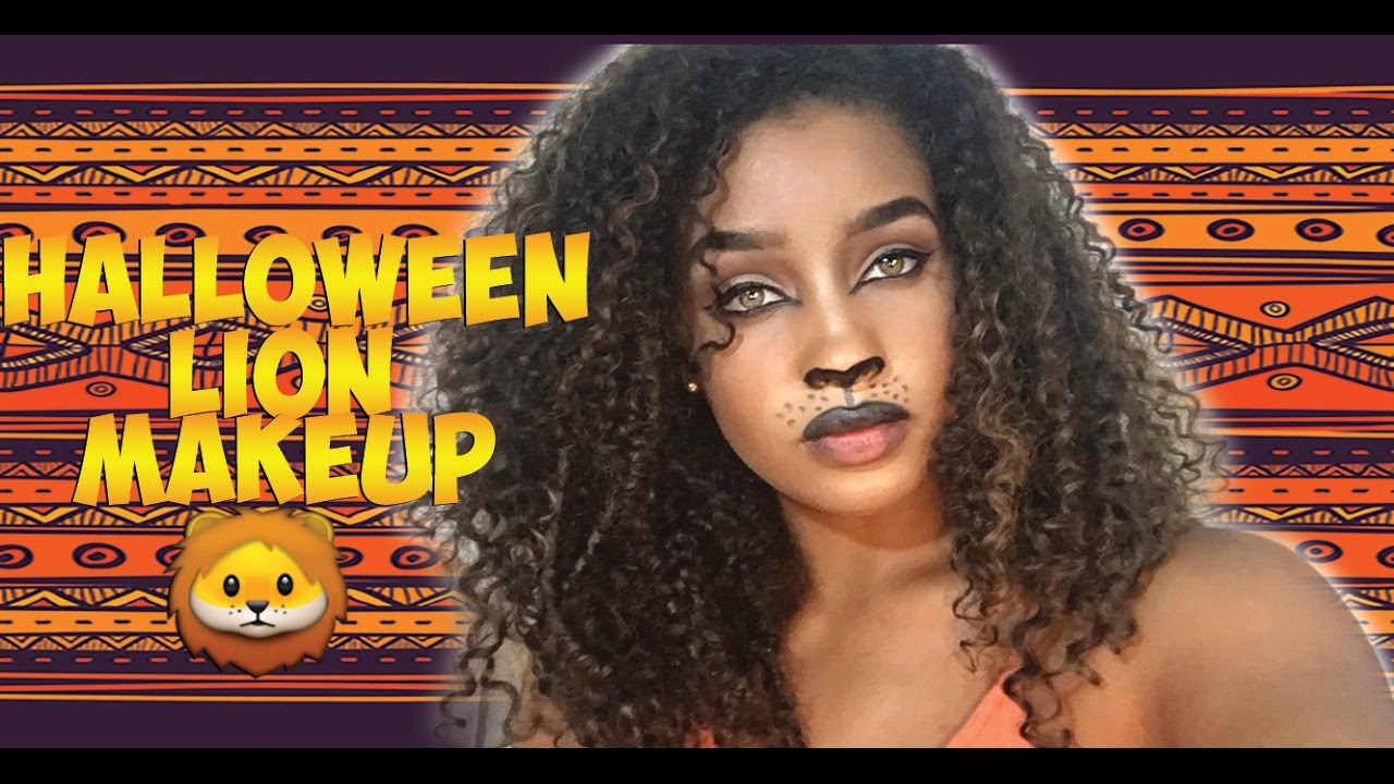 Easy Halloween Lion Makeup | Corie Rayvon - YouTube