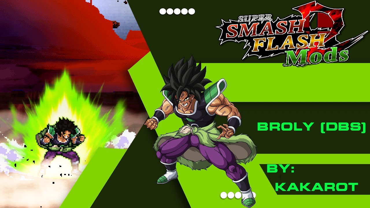 SSF2 Mods Showcase: Broly (DBS) W.I.P by Kakarot - YouTube