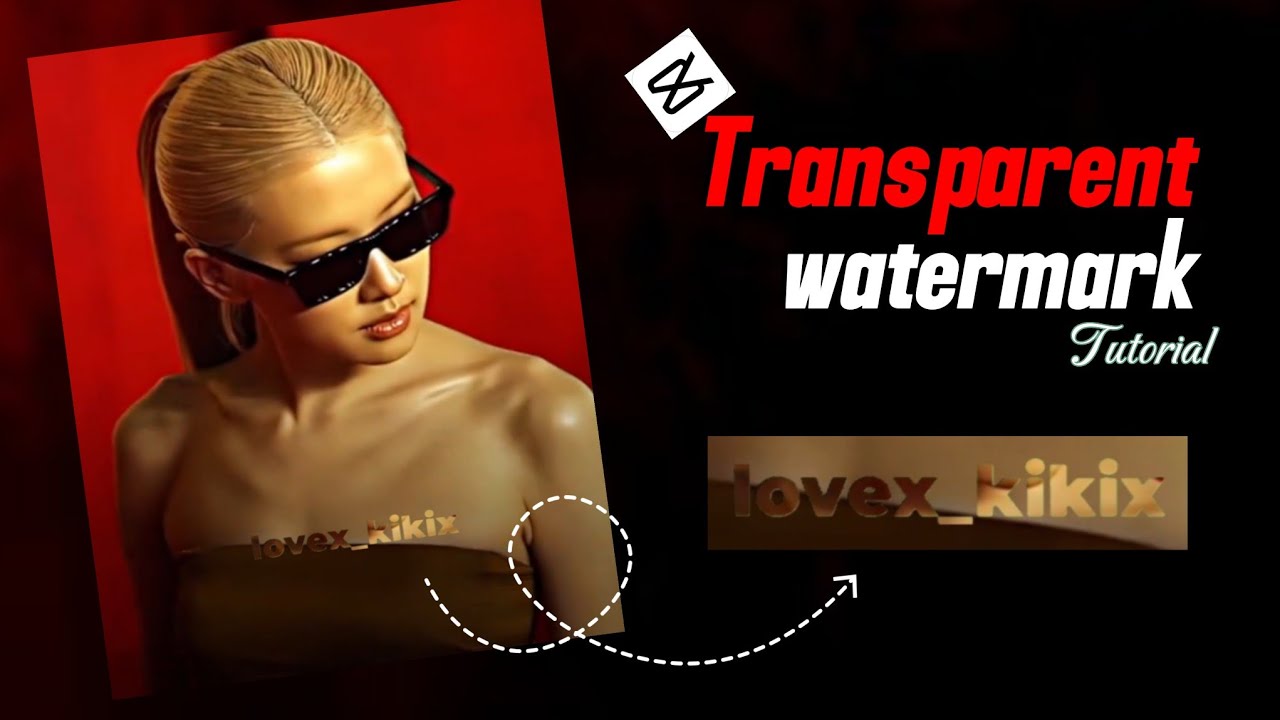 Transparent watermark tutorial on capcut | Glowing watermark| - YouTube