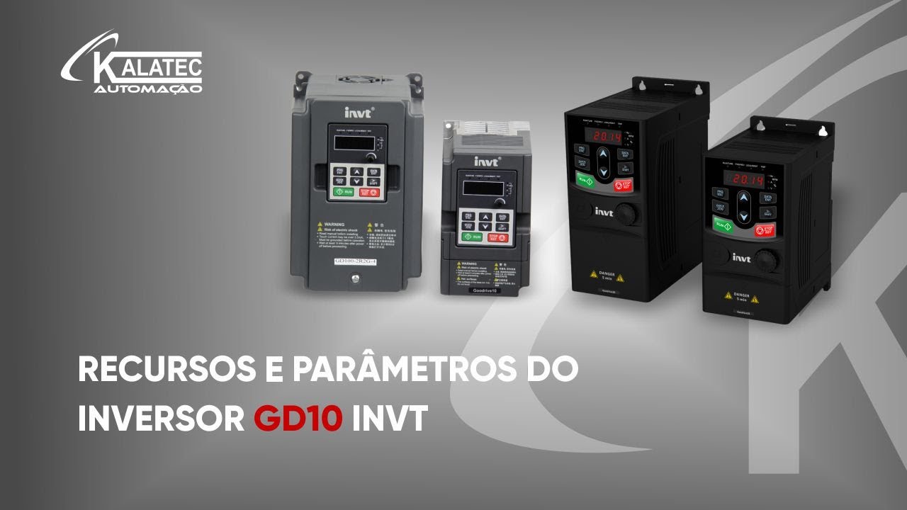 Configurando Recursos e Parâmetros do GD10 INVT - Manual - YouTube