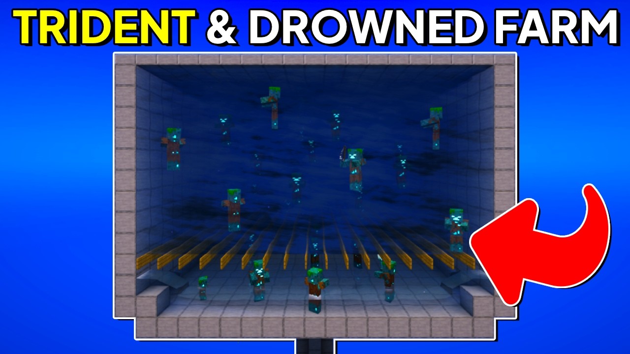 Minecraft Trident Farm 1.21.3 - YouTube
