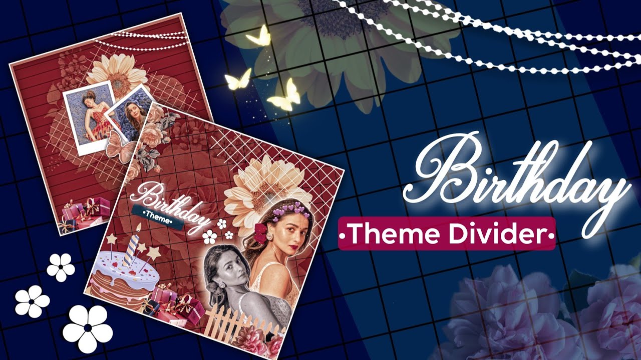 Birthday Divider Editing Tutorial || Aesthetic || Hiti's creation - YouTube