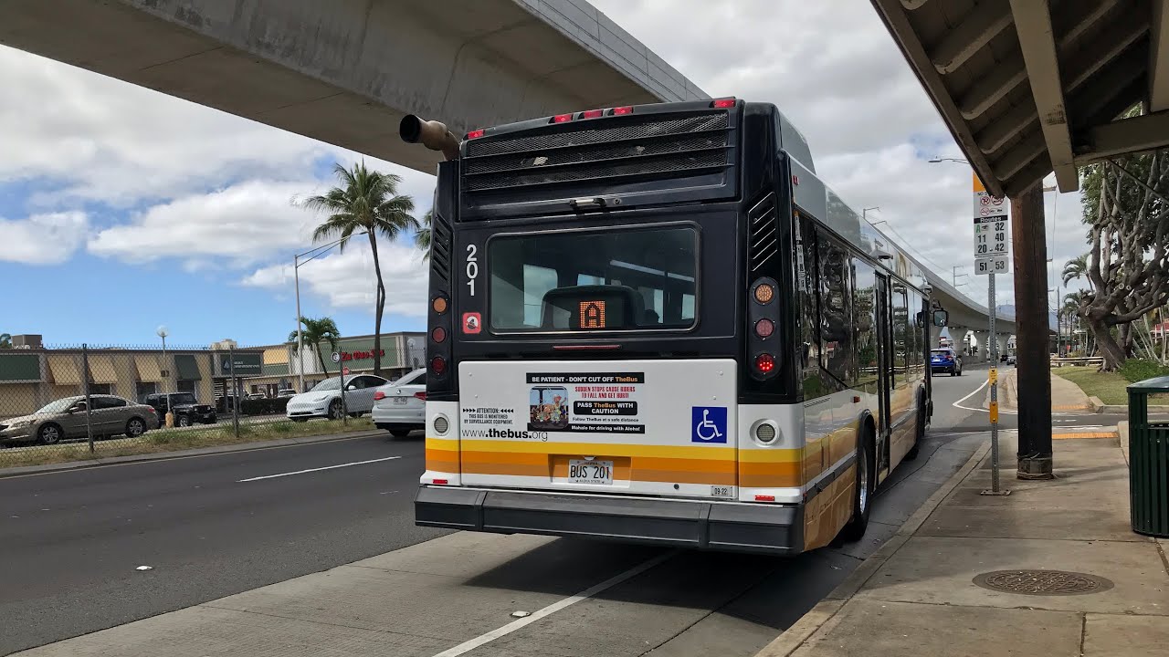 Honolulu TheBus | Route A - CityExpress! Waipahu, Bus 201 | Part 4 ...