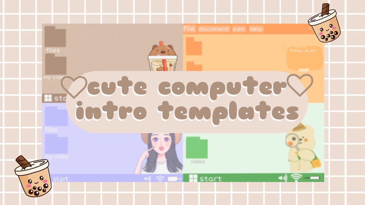 Cute & aesthetic intro templates (no text) free - YouTube