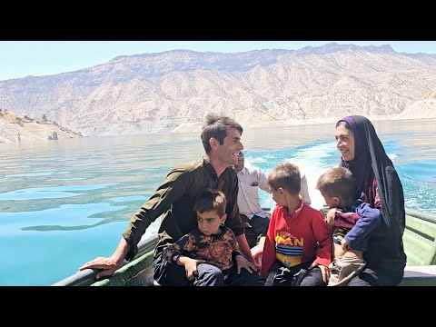 Nomadic family picnic at Karun Chahar Dam\