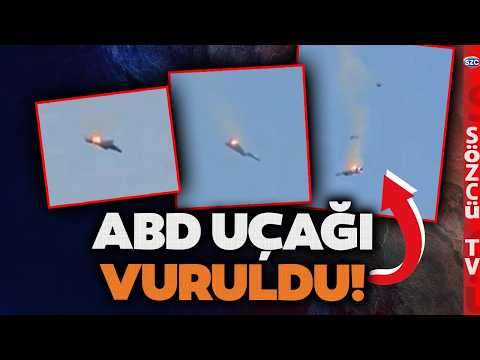 ABD F-15 Uçağı Kuveyt'te Alev Alev Yere Çakıldı! İran Vurdu! İşte Pilotun Kurtulma Anı