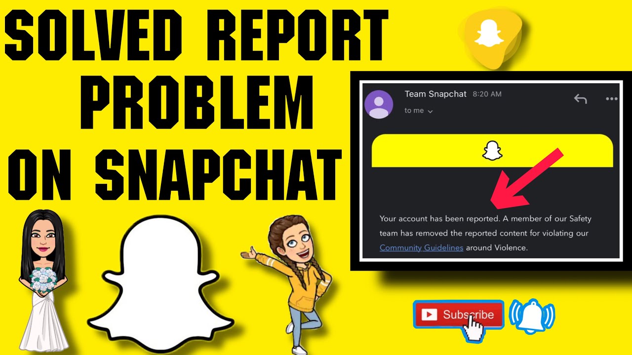 How To Solve Report Video/ Account in Snapchat Account | Solve Report ...