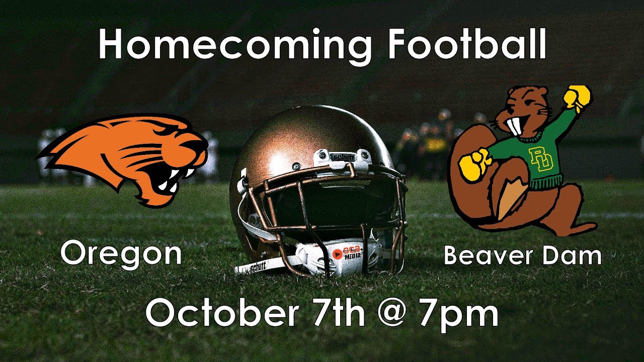 Homecoming Football: Oregon vs Beaver Dam 10/7/22 - YouTube