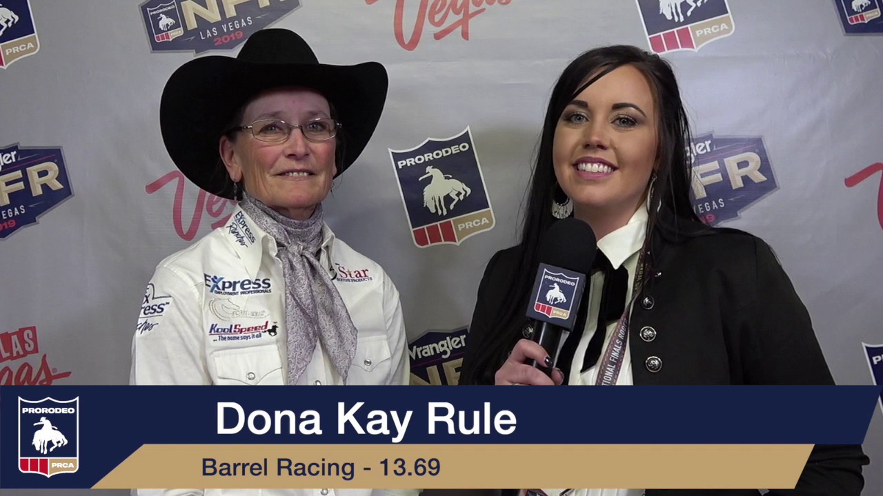 2019 #WranglerNFR | Round 2 Winner | Barrel Racing | Donna Kay Rule ...