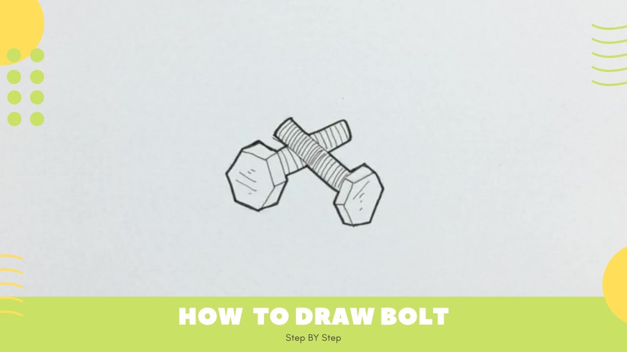 How to Draw Bolt Easy - YouTube