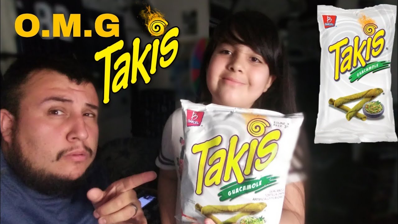 TRYING TAKIS (GUACAMOLE FLAVORED TORTILLA CHIPS ) - YouTube
