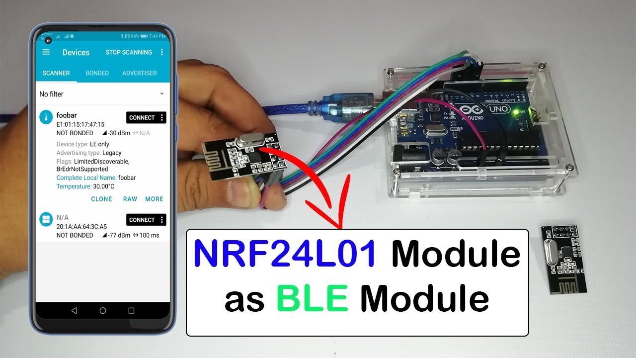 Nrf24l01 Module As Ble Module Using Arduino Youtube 5017