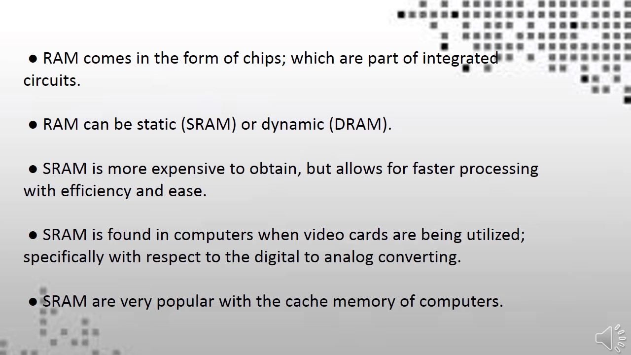 SRAM presentation - YouTube
