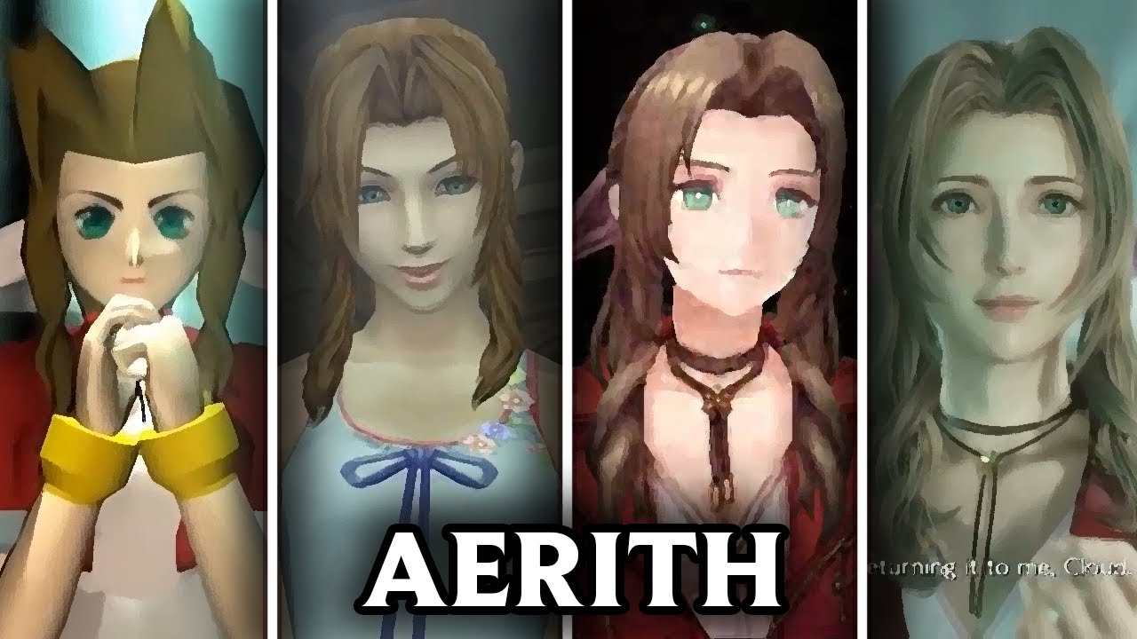Aerith Gainsborough Evolution In Video Games From 1997 - 2024 # ...
