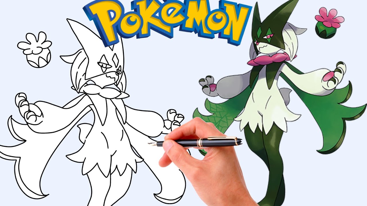 Lær at Tegne MEOWSCARADA POKEMON #0908 | Pokemon Generation 9 - YouTube