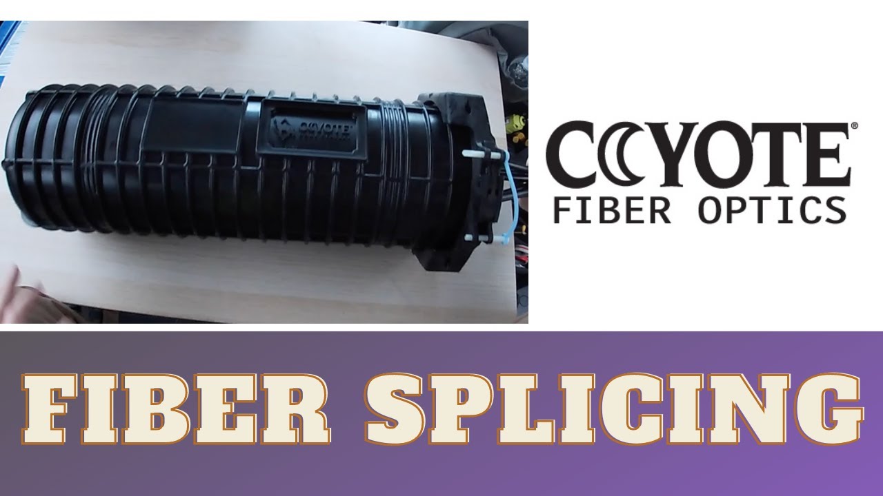 Coyote Dome 6" x 22" JSO (optical splitter closure) fiber splicing ...