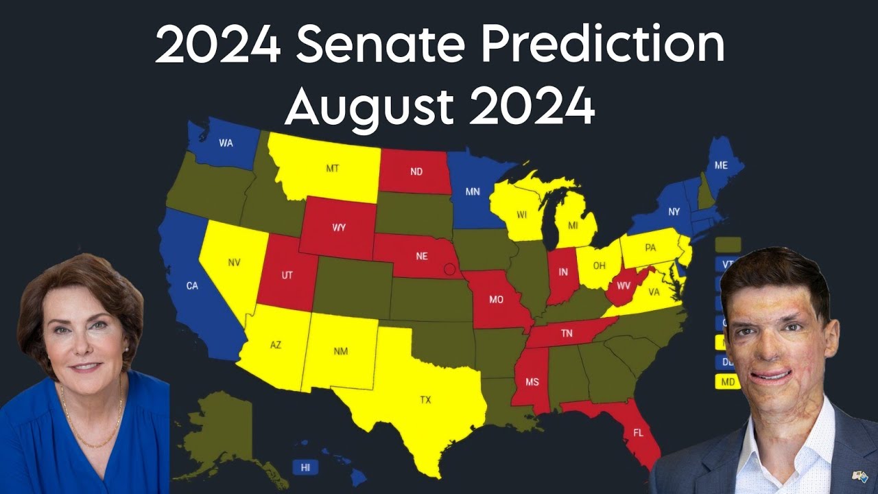 2024 Senate Prediction as of August 2024 - YouTube