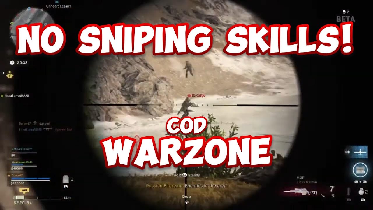 No Sniping Skills on COD Warzone - YouTube