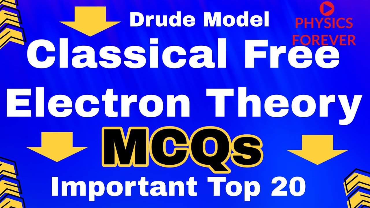 MCQs on Drude Model I Classical free electron I PGTRB I PHYSICS I NEET ...