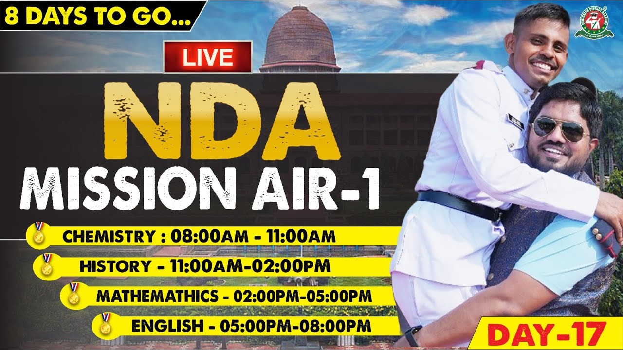 Mission All India "Rank-I" Series I Free LIVE🔥Classes for NDA students ...