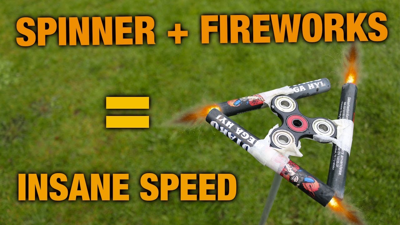 FIDGET SPINNER + FIREWORKS = INSANE!! + giveaway - YouTube