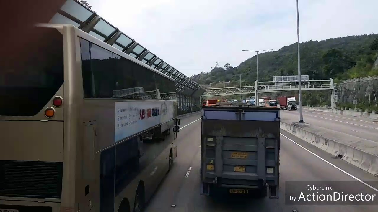 九龍巴士 KMB 59M路線行車片段(往屯門碼頭)[4倍速] - YouTube
