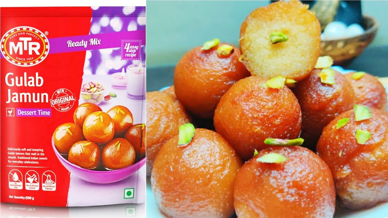 MTR Gulab Jamun recipe, MTR Dessert mix review, How to make gulab jamun ...