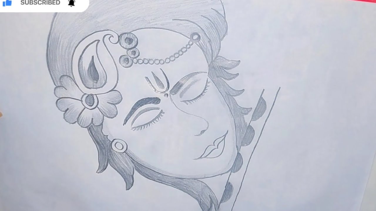 draw a beautiful Kanha drawing 😊#drawing #krishna #sketching #art # ...