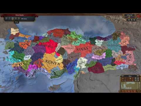 EU4 Turkey Universalis 2000-2290 Timelapse Ankara'nın Yükselişi - YouTube