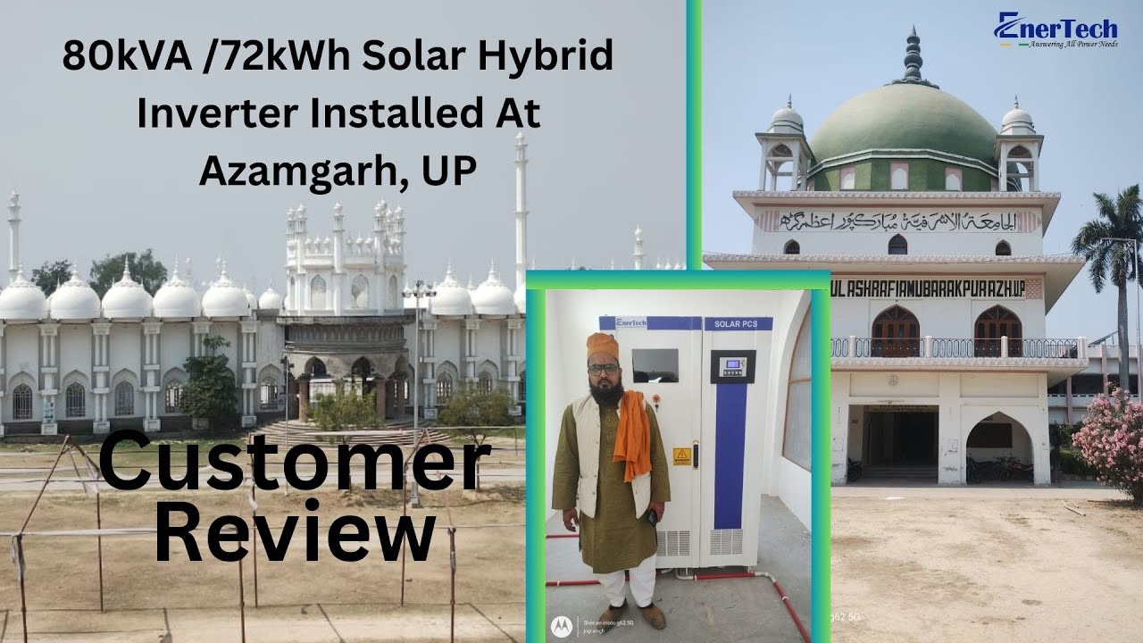EnerTech 80KVA Solar Hybrid Inverter Installation | 72KWh ESS | Madarsa, Azamgarh | EnerTech UPS ...