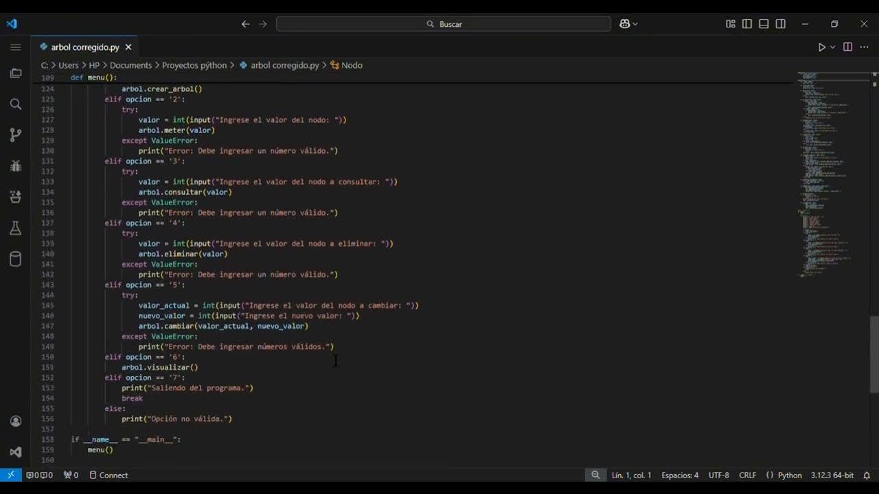 Árbol en python - YouTube