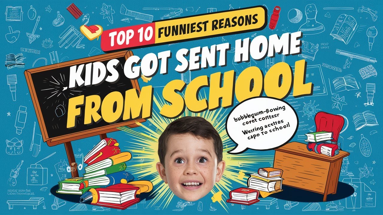 Top 10 Funniest Reasons Kids Got Sent Home from School - YouTube