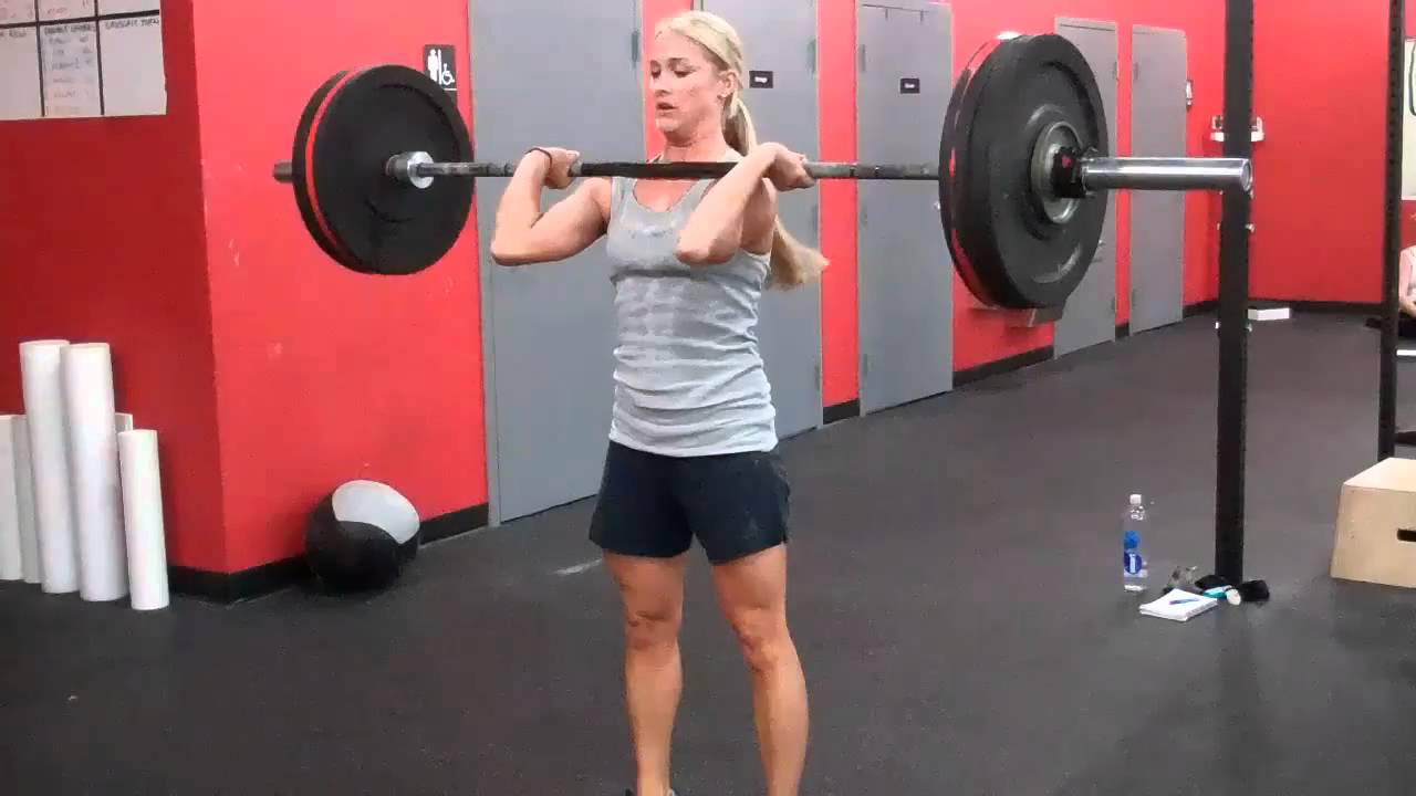 Jennifer Downing 100lb Power Clean - YouTube