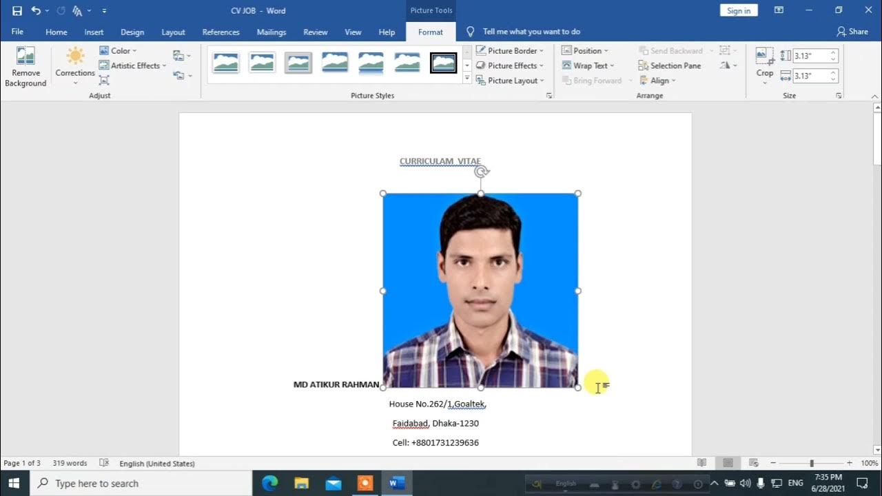 How To Attached Photo In CV Resume CV how-to-attached-photo-in-cv-resume-cv