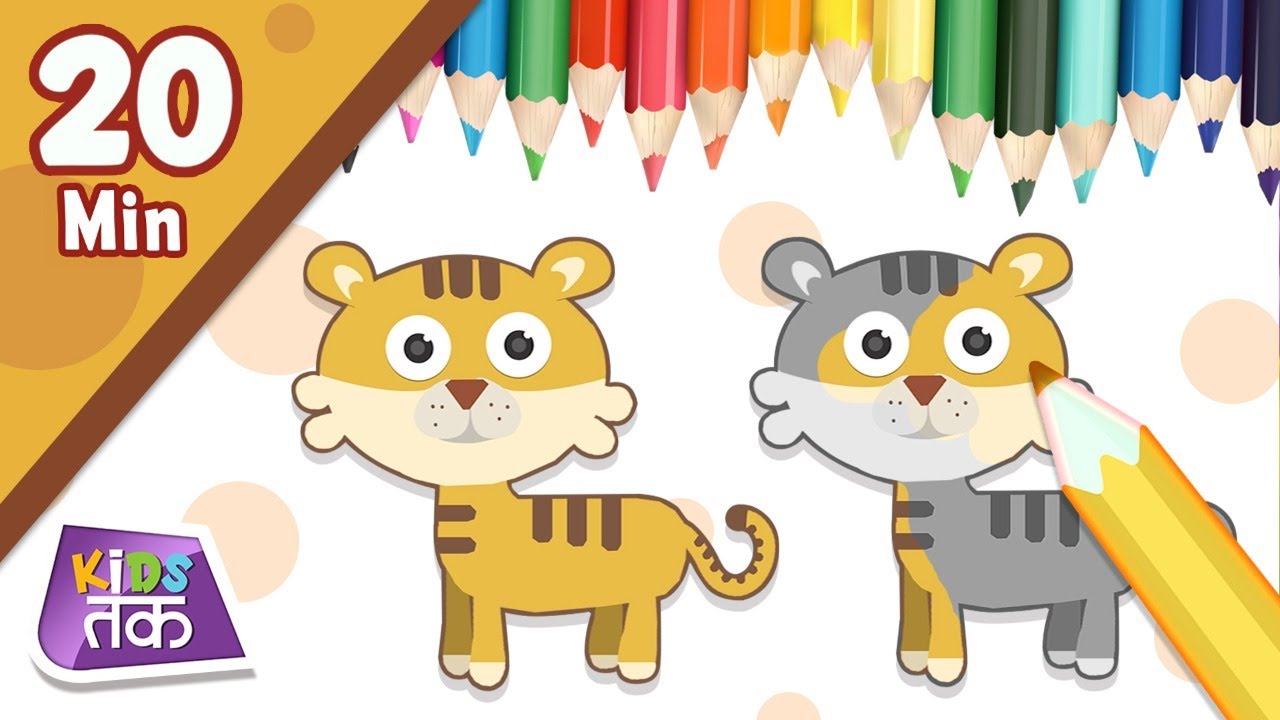 How To Color Tiger | Learn with Fun | Kids Tak - YouTube