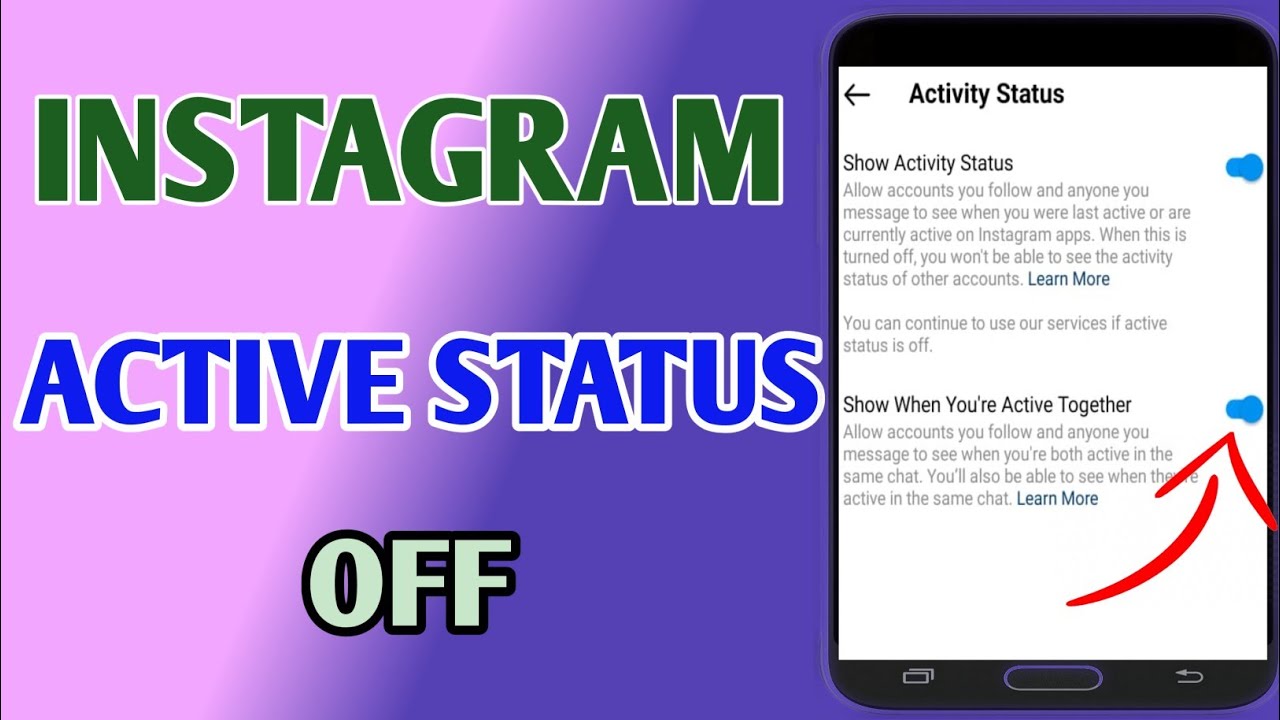 How To Turn off Active Status On Instagram // Instagram Active Status ...