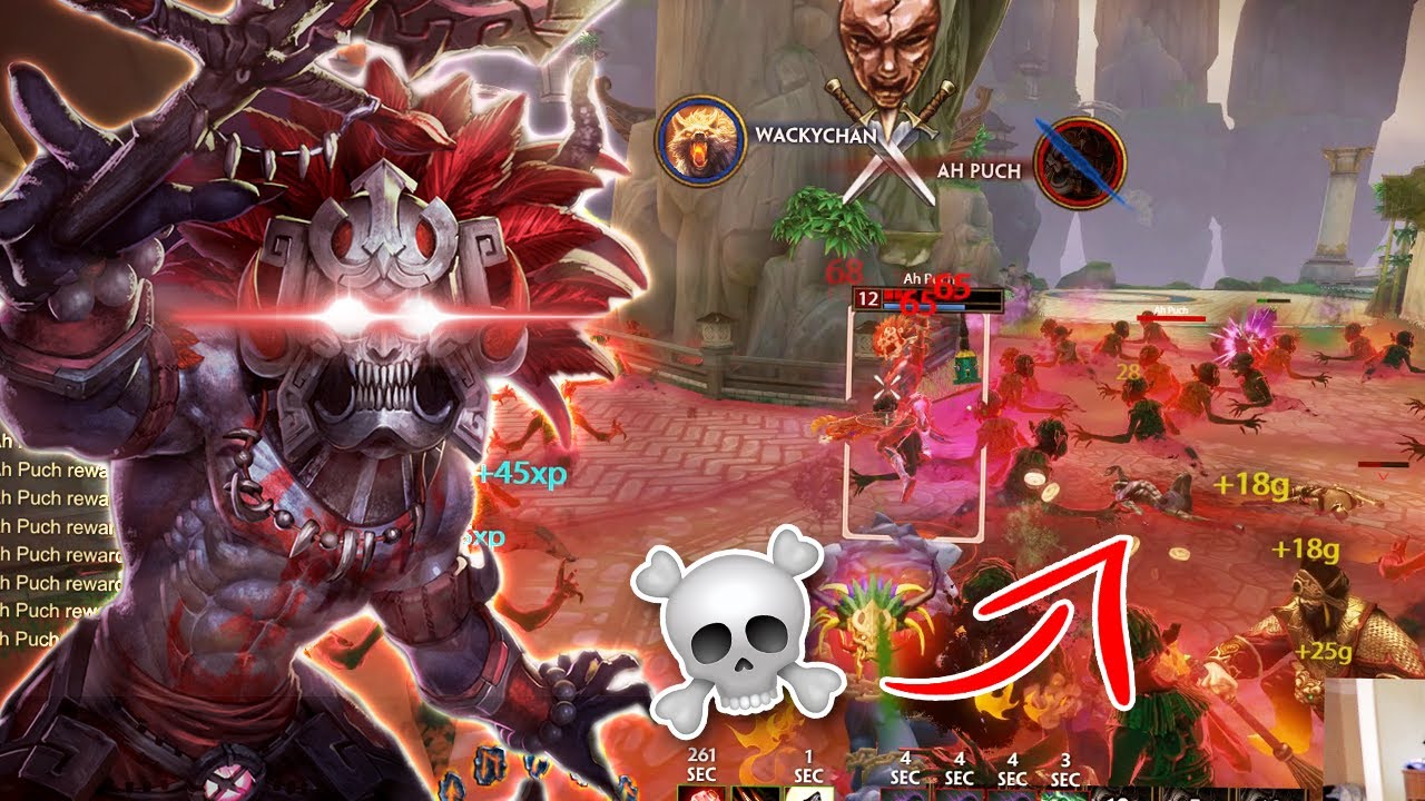 Smite: 1v5 Ah Puch Bots Challenge! - YouTube