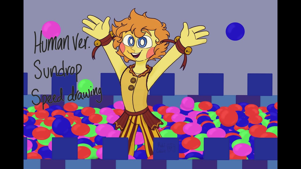 [FNAF] (Human Ver.) Sundrop Speed Drawing - YouTube