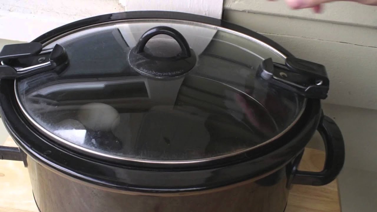 How To Cook Hard Boiled Eggs In A Slow Cooker - YouTube