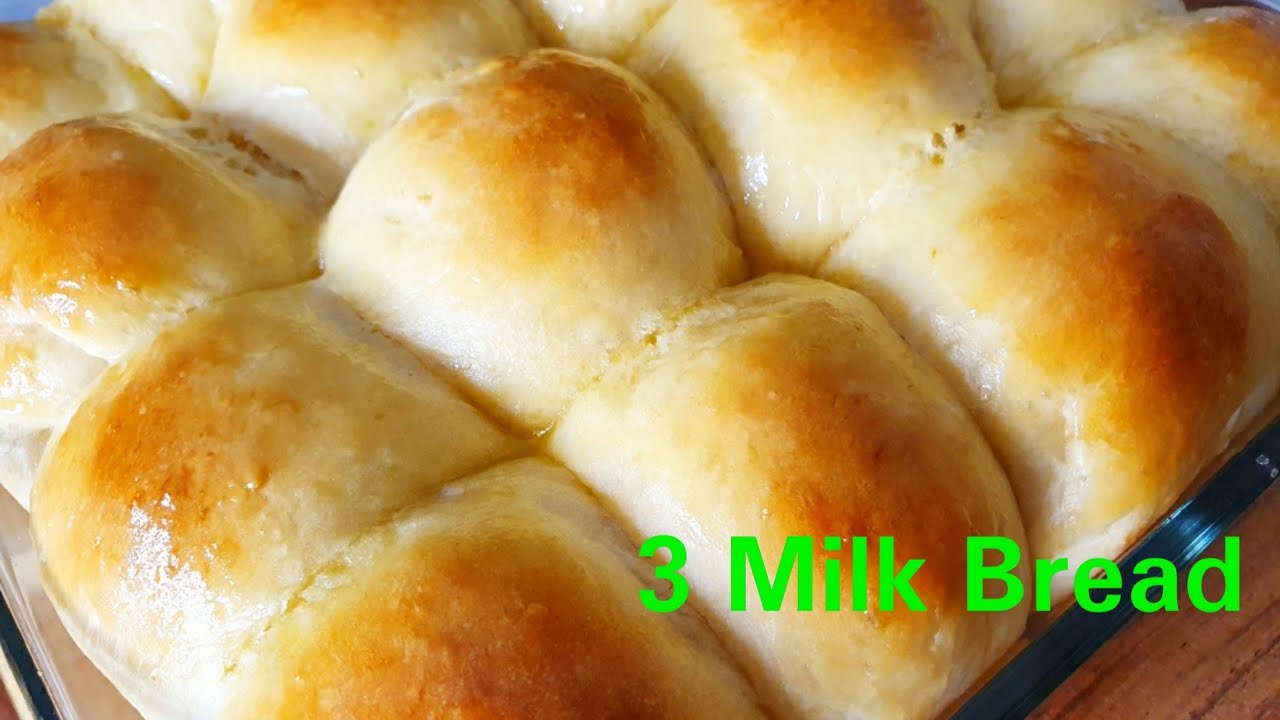 How To Make Easy 3 Milk Bread - YouTube