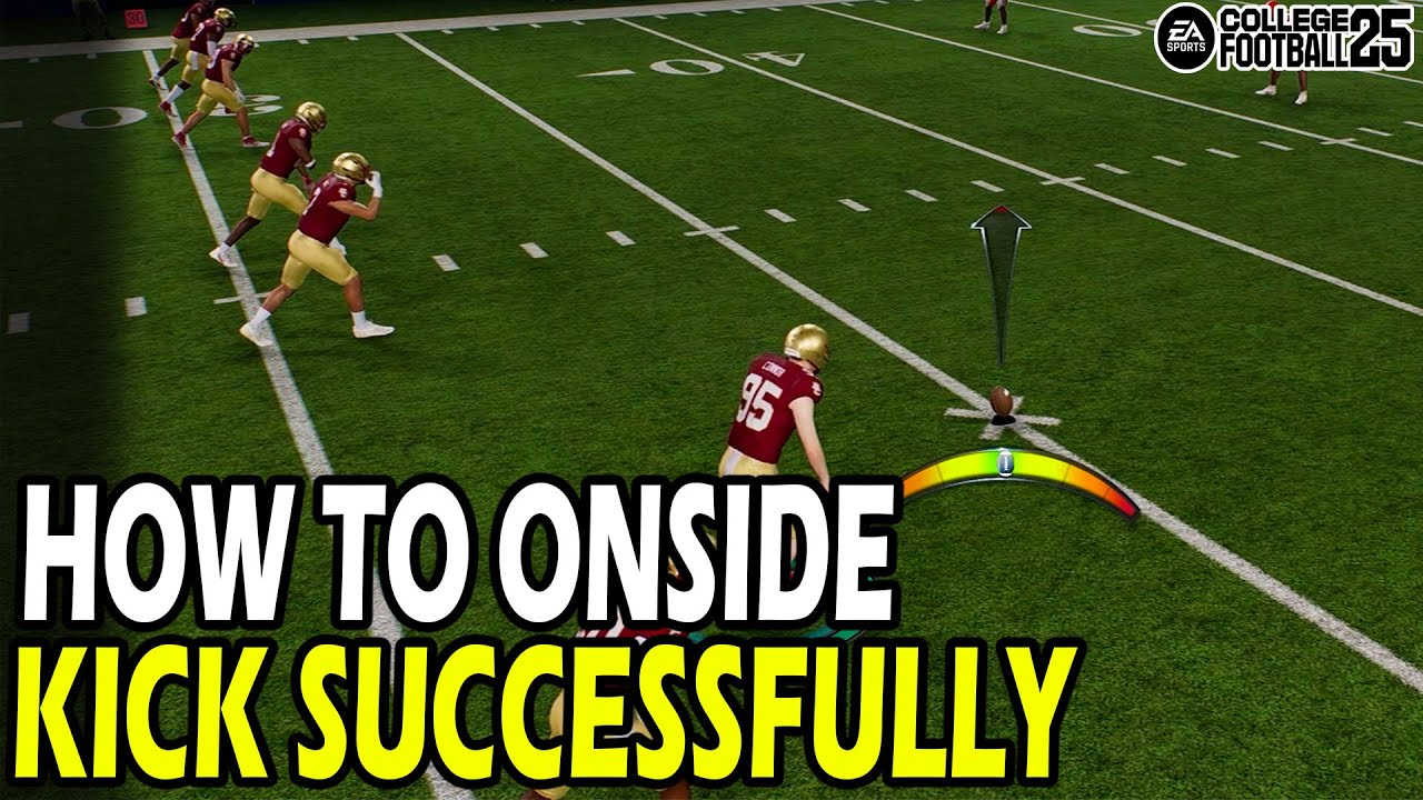 How to Onside Kick Sucessfully in College Football 25 - YouTube