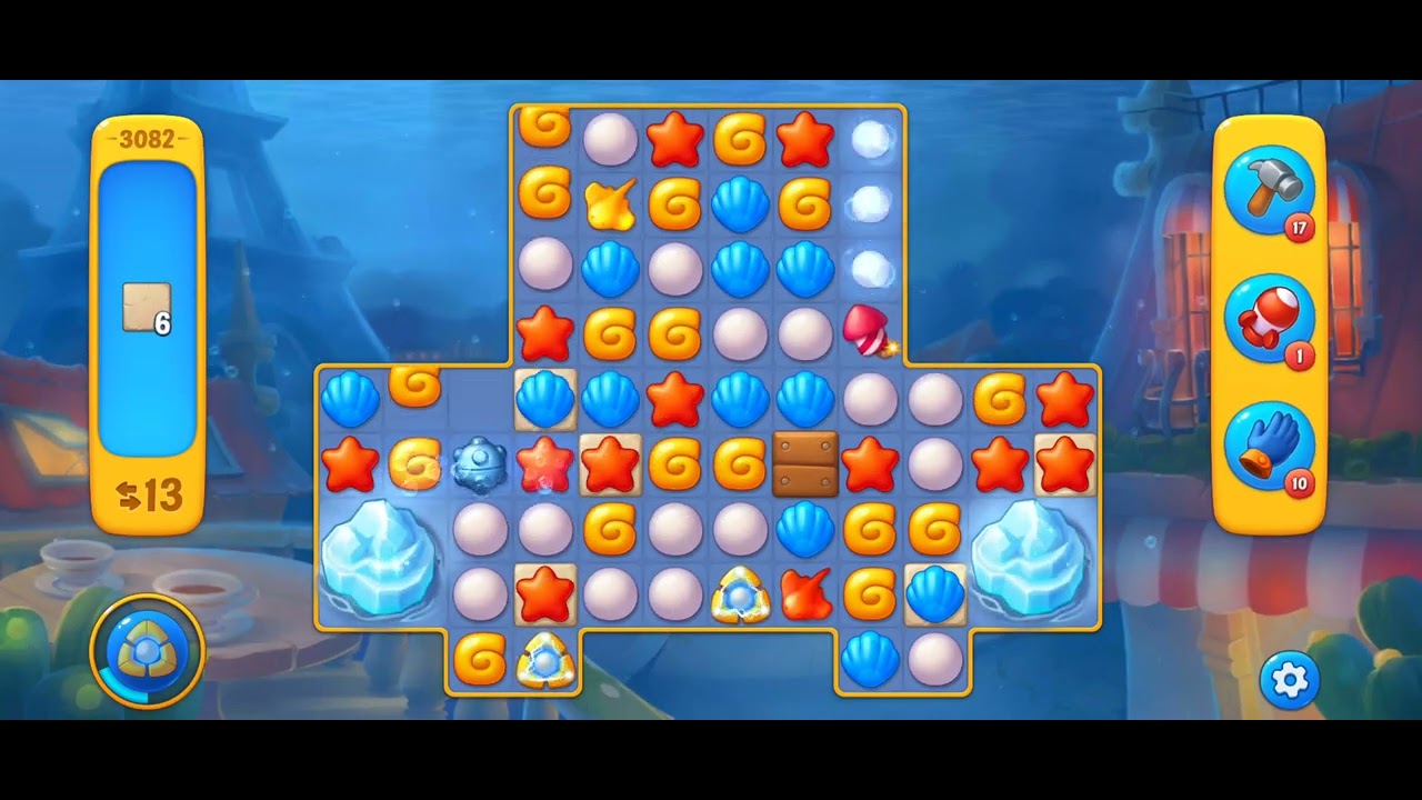 Fishdom Easy Level 3082 (with ingame lightning and bomb boosters ...