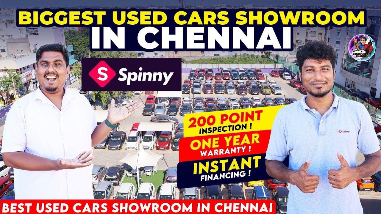 Biggest Used Car Showroom in Chennai | Spinny Cars | 500+ Cars | VANDU ...