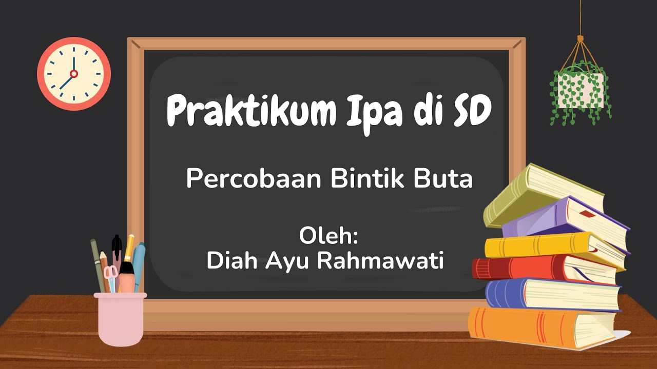 PRAKTIKUM IPA DI SD || MATA || PERCOBAAN BINTIK BUTA - YouTube