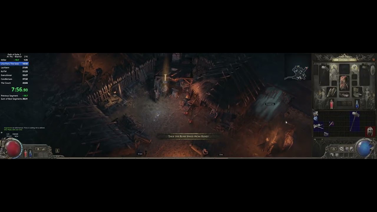 [World Record] PoE 2 Speedrun [ Act1+Pts] 36:45 Deathless Warrior - YouTube