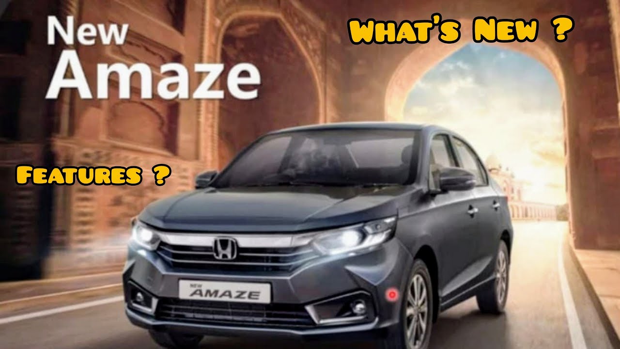 2021 Honda Amaze Facelift Features - What's New ? - YouTube
