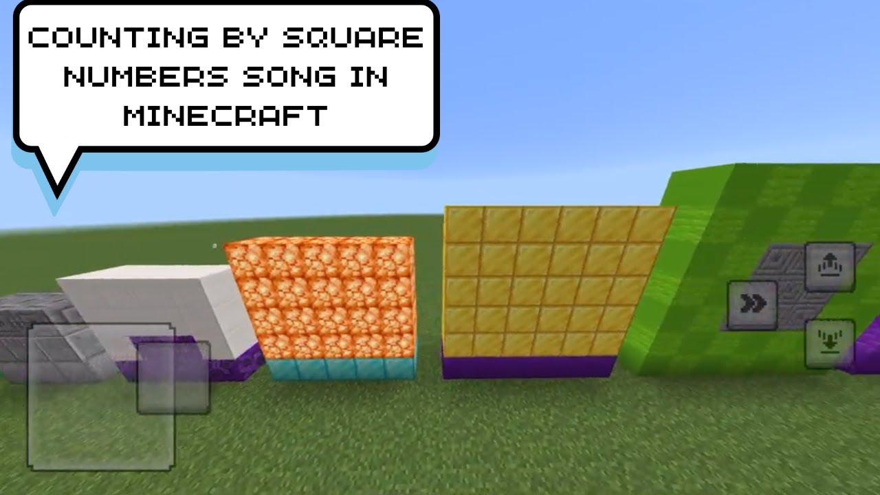 Square Numbers Song - Counting by Square Numbers in Minecraft - YouTube
